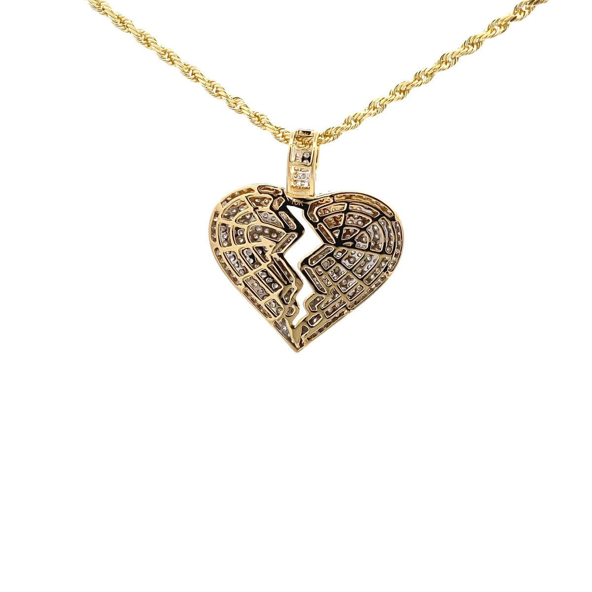 Diamond Broken Heart Pendant – Ijaz Jewelers