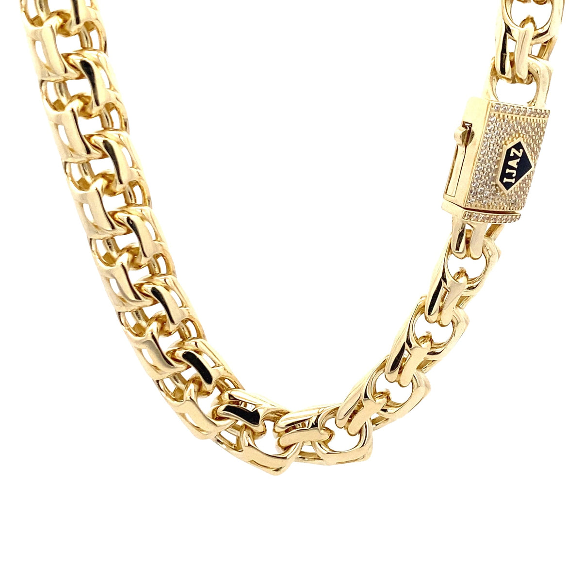 10K Gold High Polish Chino Chain 22” 11.5Mm – Ijaz Jewelers