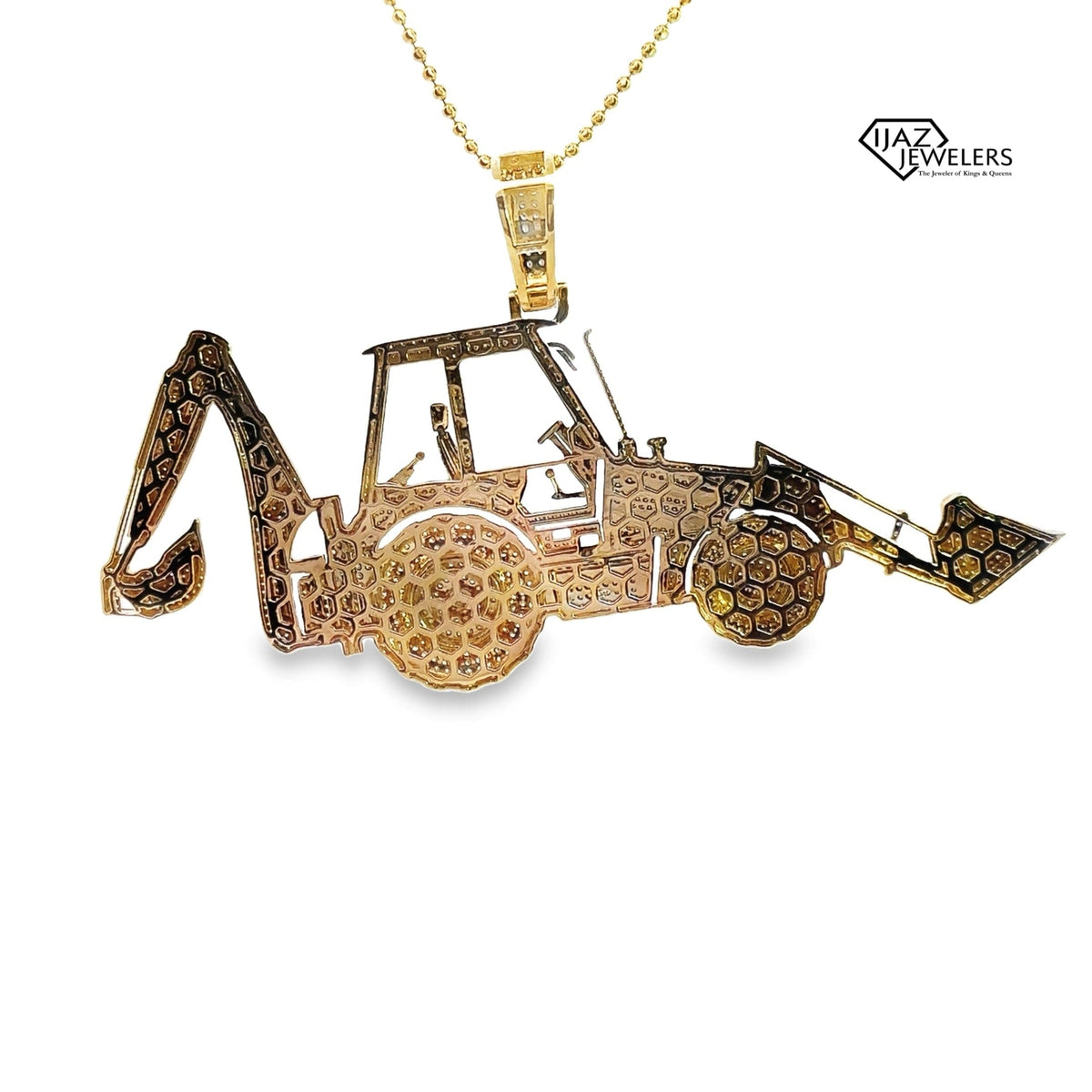 10K Gold 6 3/8 CTW Diamond Backhoe Charm – Ijaz Jewelers