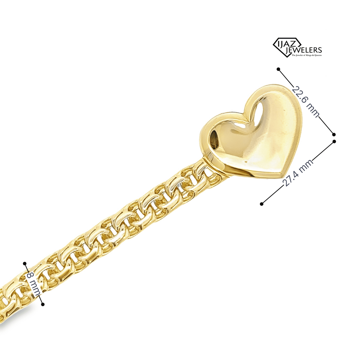 10K Gold Chino Link Heart Lock Chain – Ijaz Jewelers