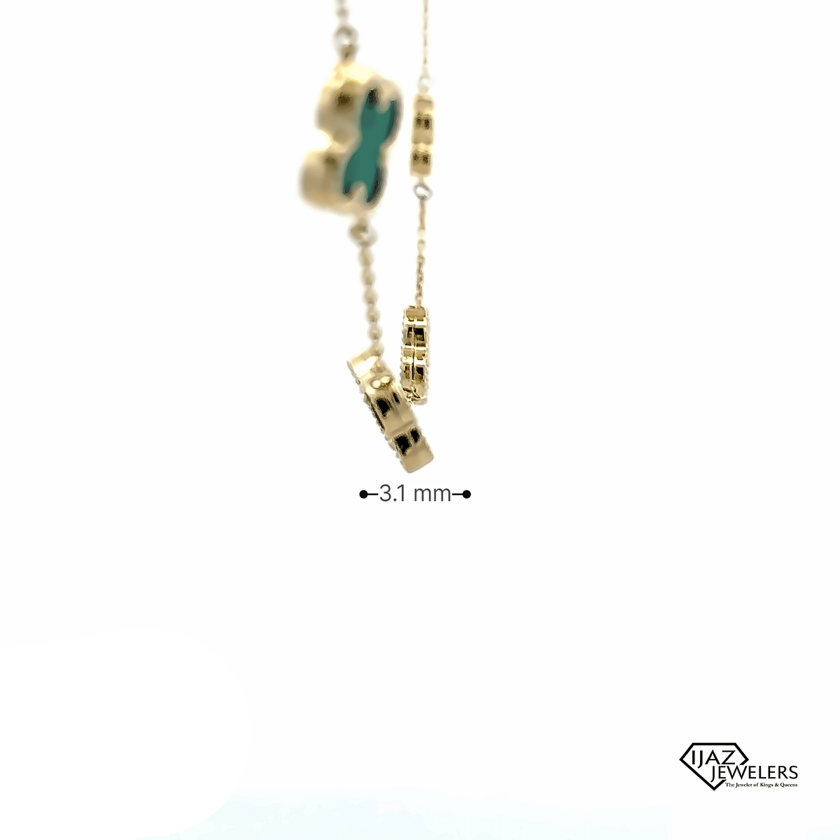 10K Gold VC Inspired Malachite Necklace – Ijaz Jewelers