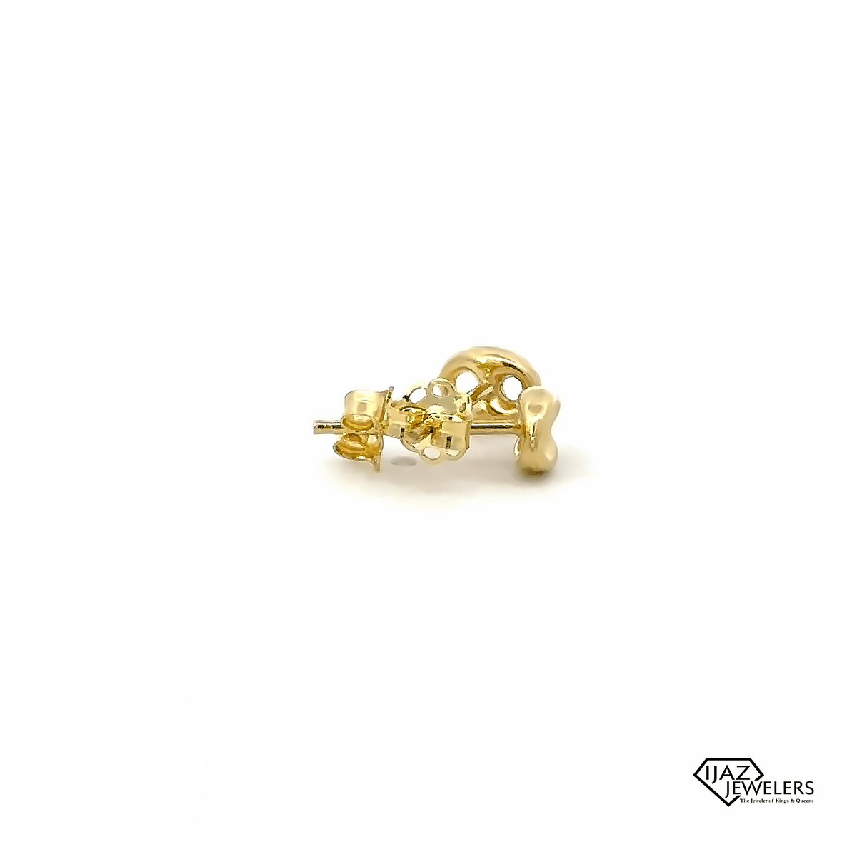 10K Gold Small Puff Earrings – Ijaz Jewelers