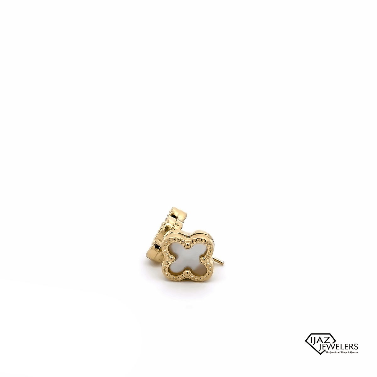 10K Gold Mother Of Pearl VC Inspired Earrings – Ijaz Jewelers