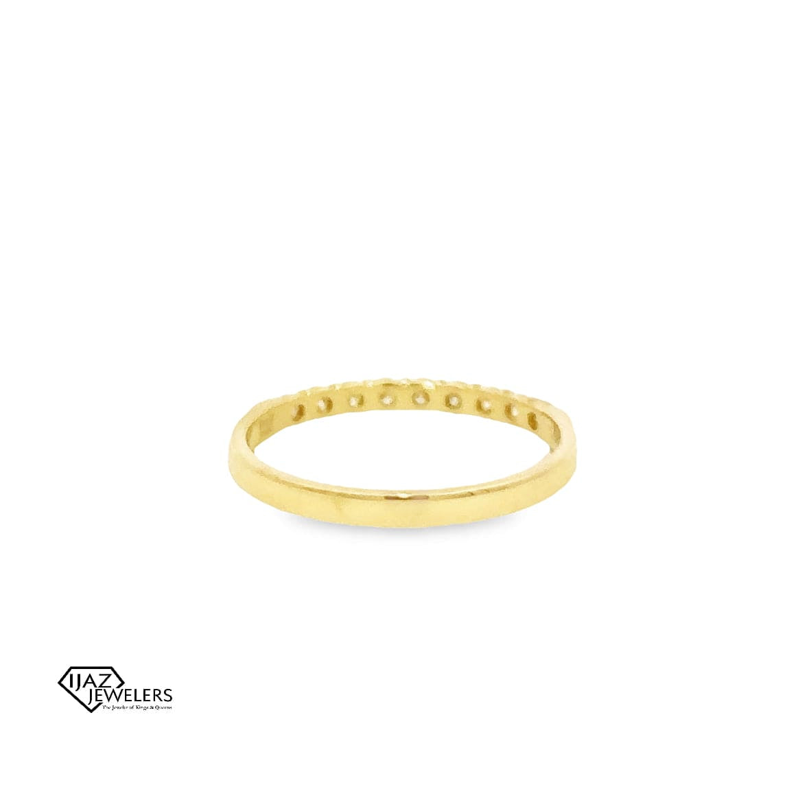 14K Gold 9-Diamond Prong Set .27ctw Alpha Band – Ijaz Jewelers