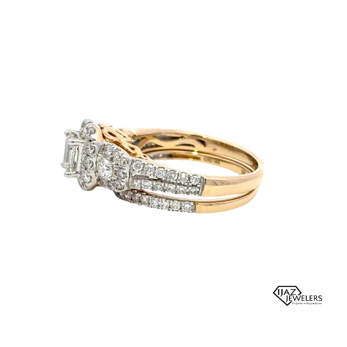 14K Gold EGL Certified Bellissimo Bridal Set – Ijaz Jewelers