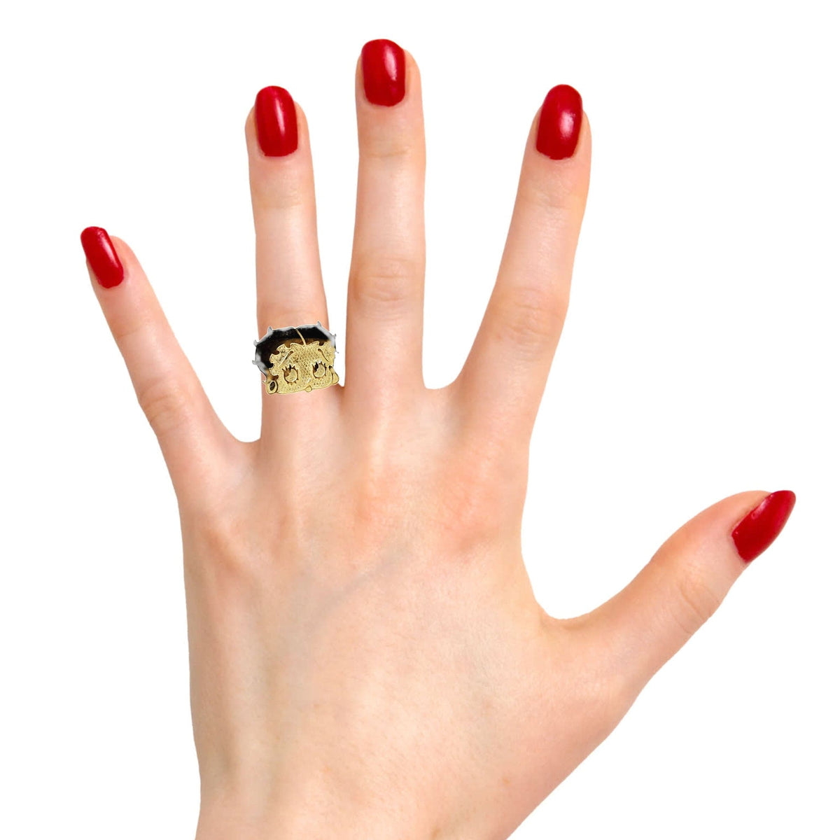 10K Gold Large Betty Boop Ring – Ijaz Jewelers
