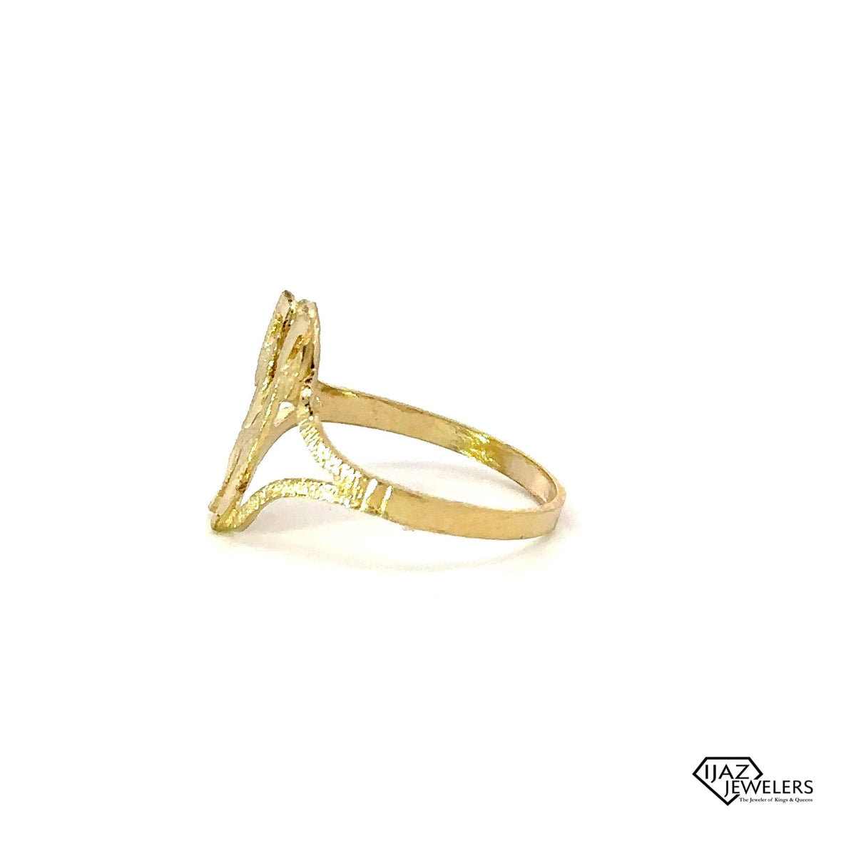 10K Gold Cursive W Ring – Ijaz Jewelers