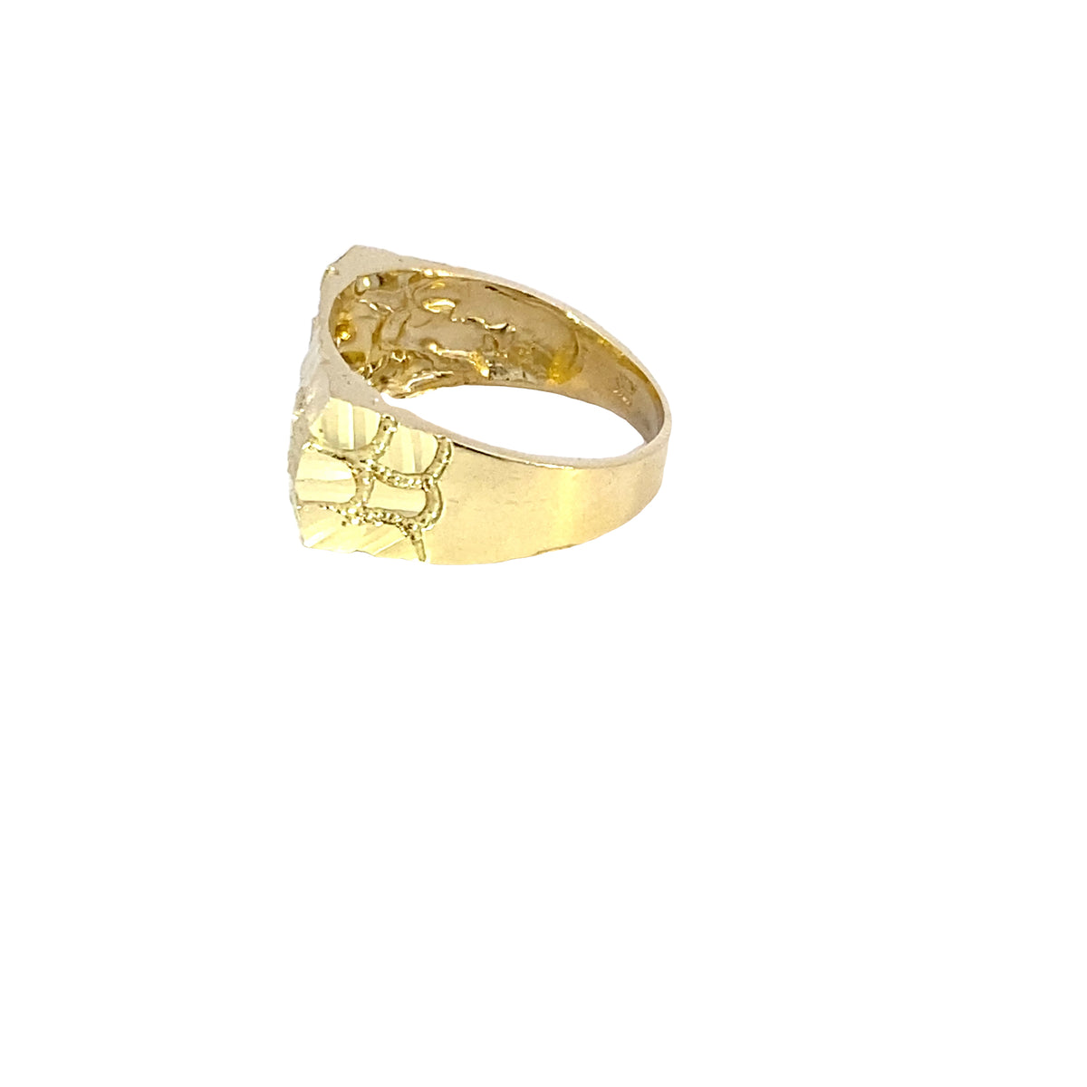 10k Gold Rectangular Shaped Nugget Ring 5.7 Grams – Ijaz Jewelers