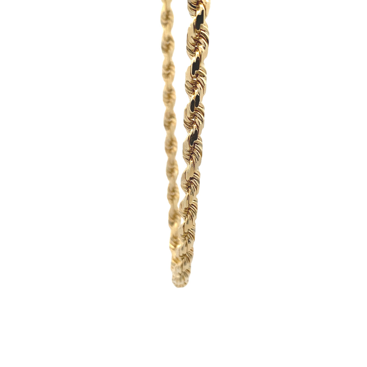 10k Solid Gold Rope Chain 4.6mm 22” – Ijaz Jewelers