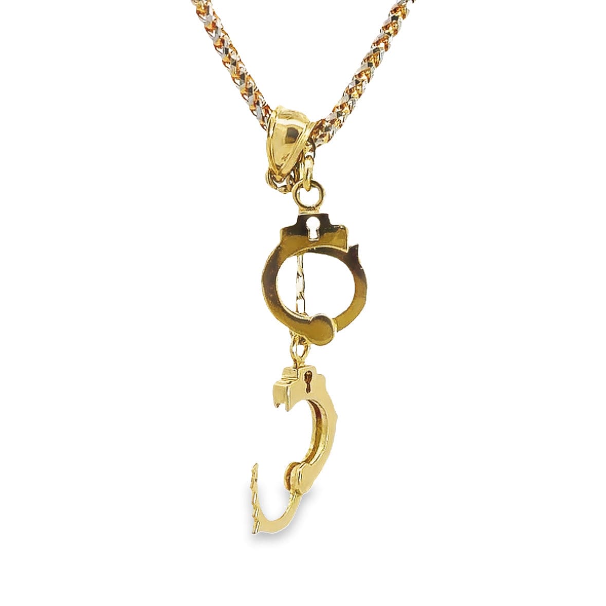 10K Gold 3D Handcuff Charm – Ijaz Jewelers