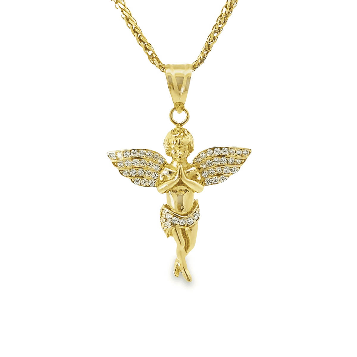 10K Gold Small Angel Charm – Ijaz Jewelers