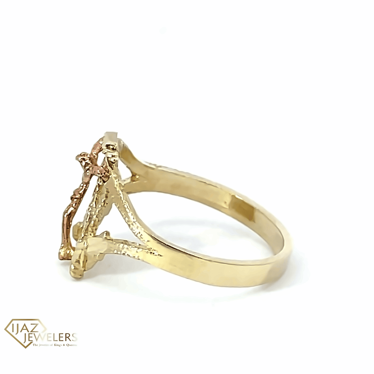 10k Gold Jesus Mariner Cross Ring – Ijaz Jewelers