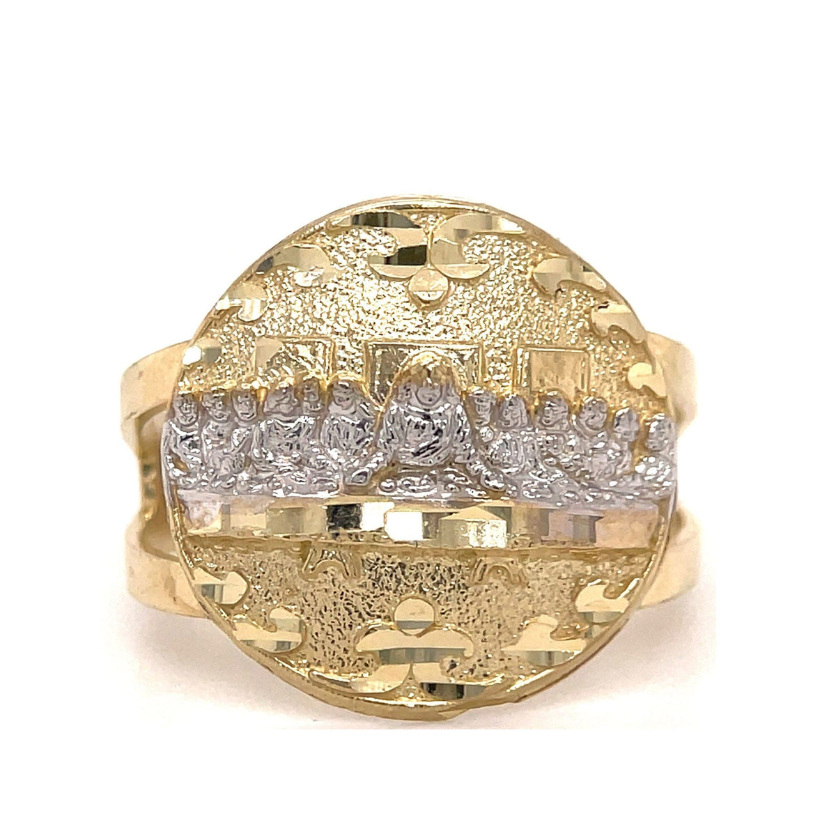 10K 2-Tone Last Supper Ring – Ijaz Jewelers