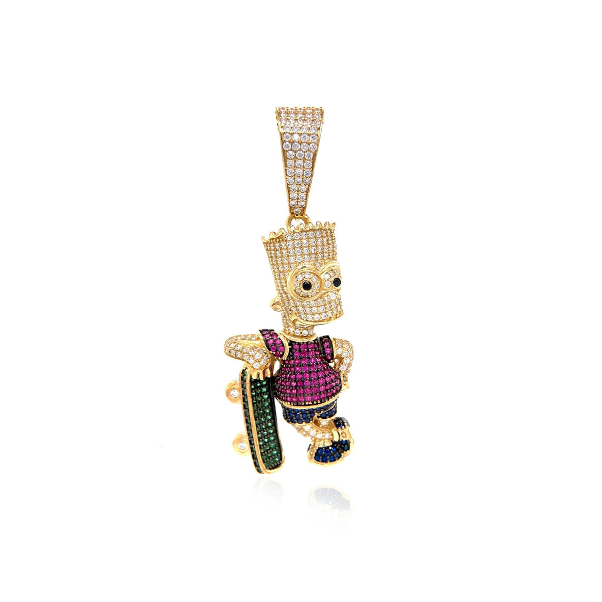 10K Yellow Gold Bart Simpson Pendant – Ijaz Jewelers