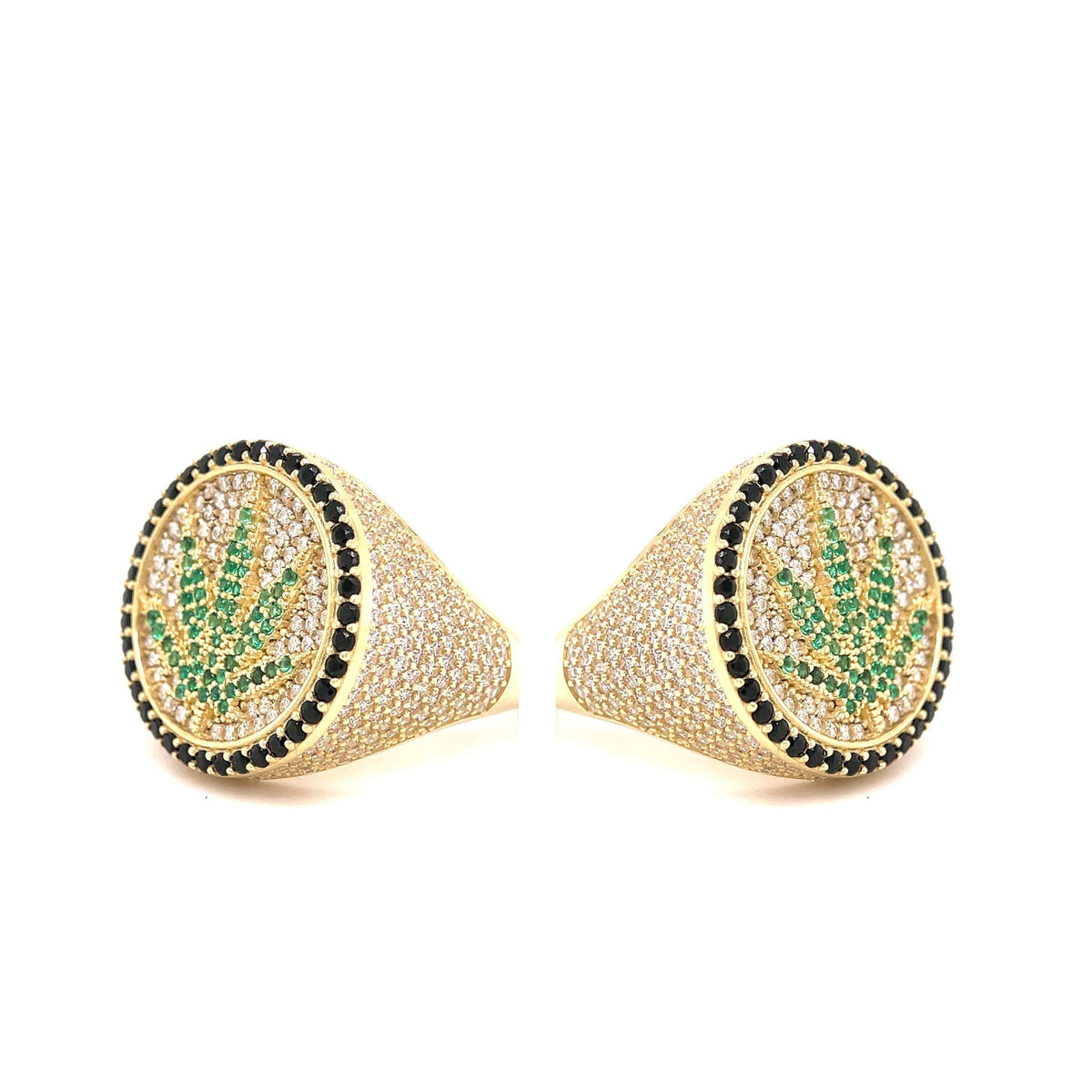 10K Gold Cannabis Leaf Ring – Ijaz Jewelers