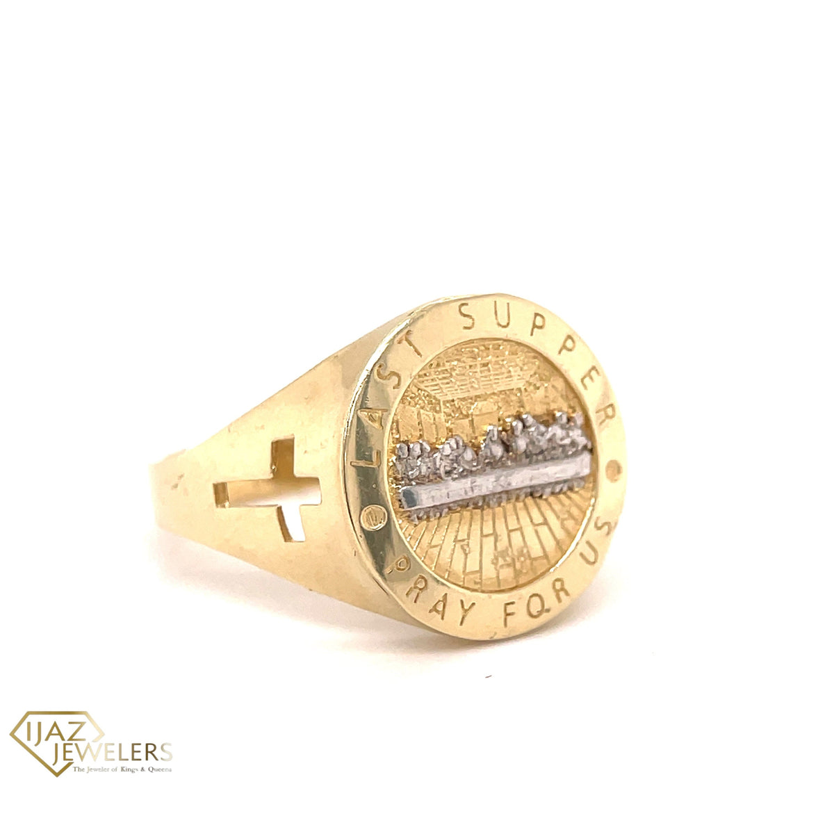 10k Gold 2-Tone Last Supper Ring – Ijaz Jewelers