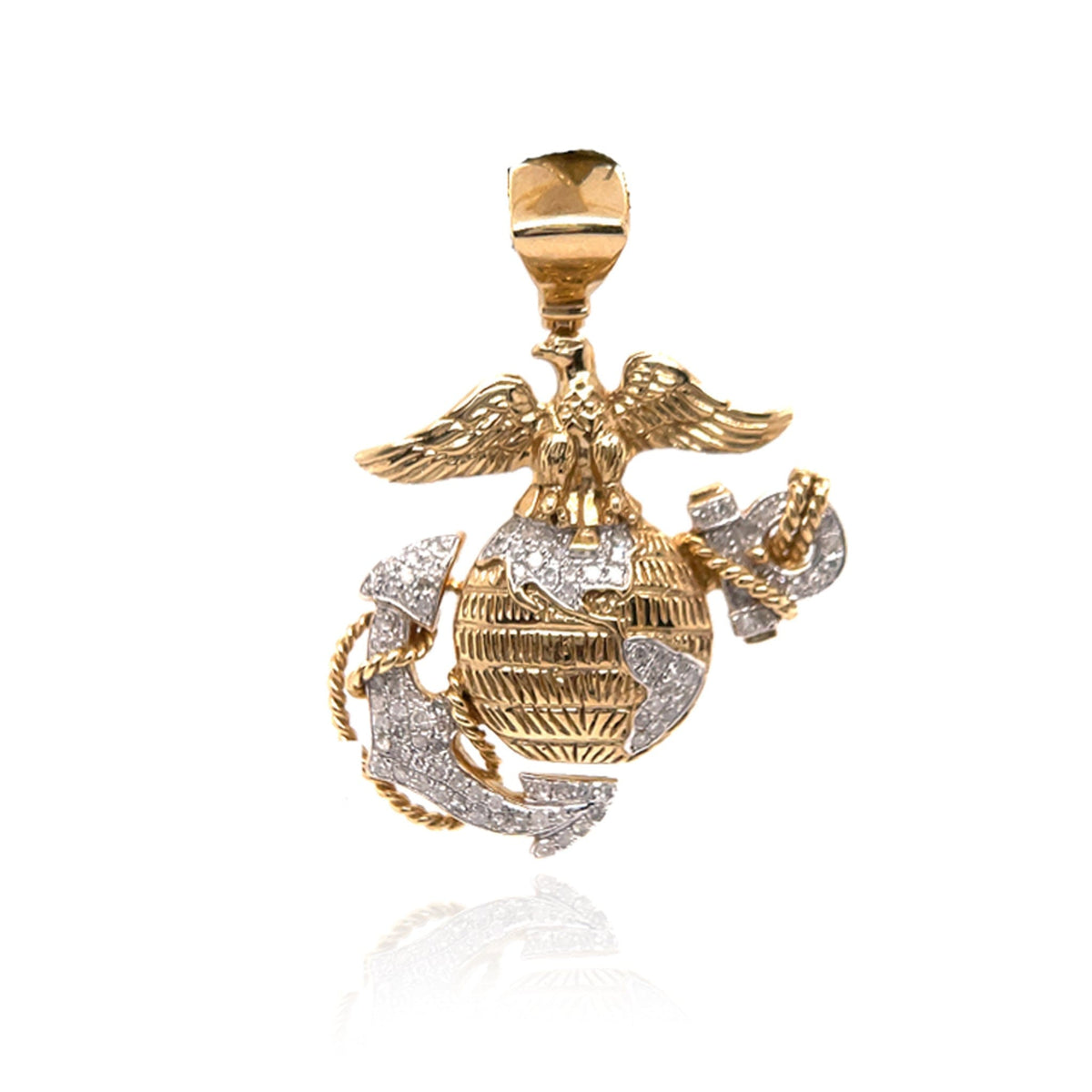 Diamond Marine Corps Pendant – Ijaz Jewelers