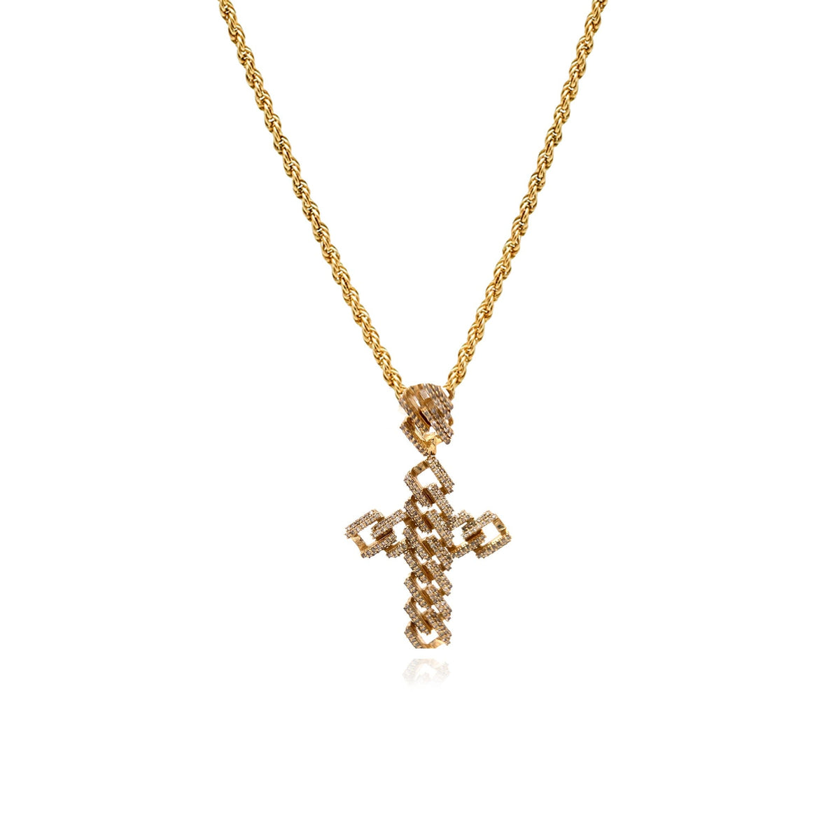 Diamond Cuban Cross Pendant – Ijaz Jewelers