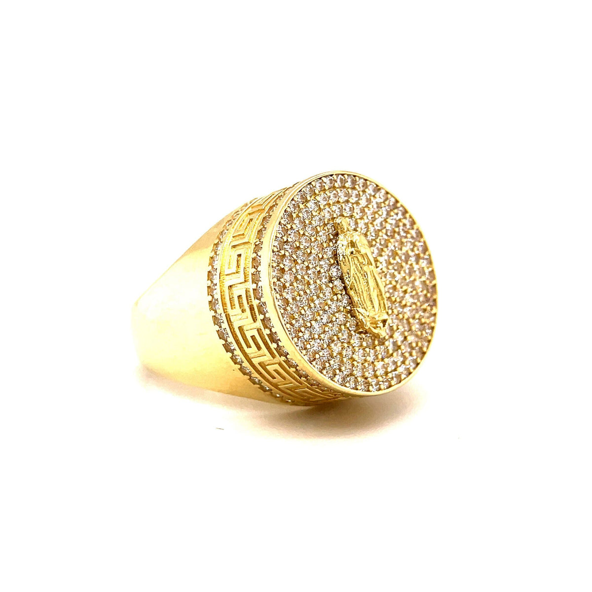 10k Gold Virgin Mary Greek Design Ring – Ijaz Jewelers