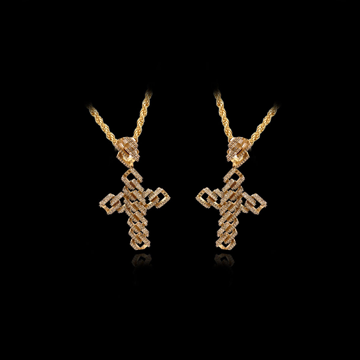 Diamond Cuban Cross Pendant – Ijaz Jewelers