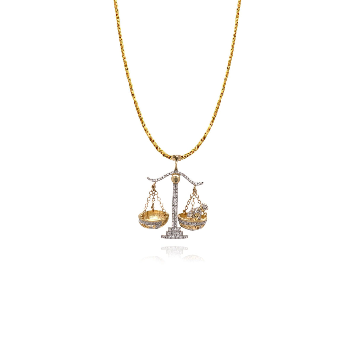 Diamond Balance Scale Pendant – Ijaz Jewelers