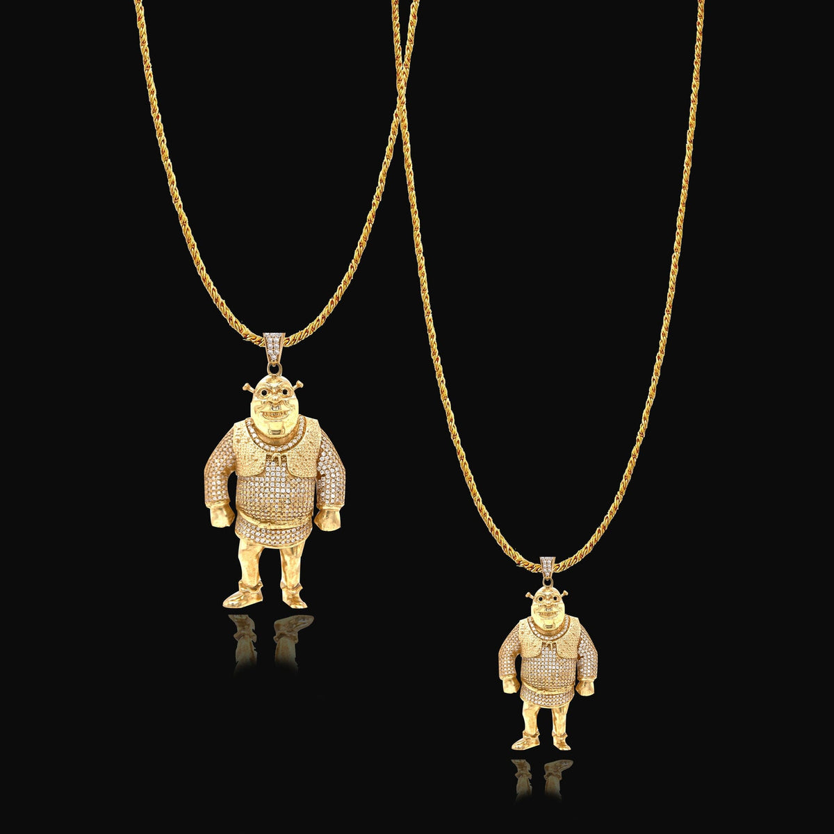 10K Yellow Gold Shrek Pendant – Ijaz Jewelers